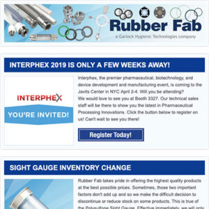 Rubber Fab - An Innovator of Sanitary Seals and Hose