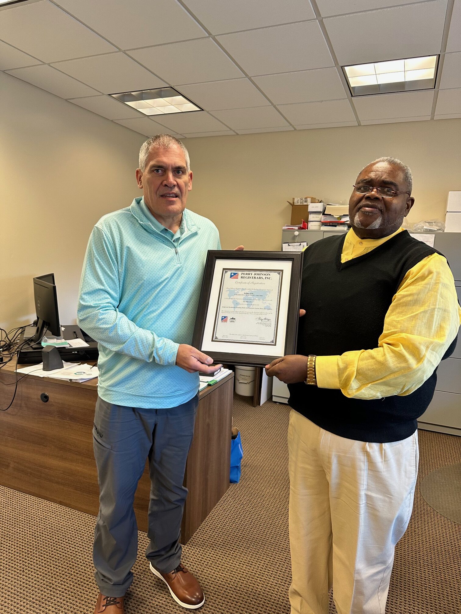 Rubber Fab is ISO 9001 Certified!